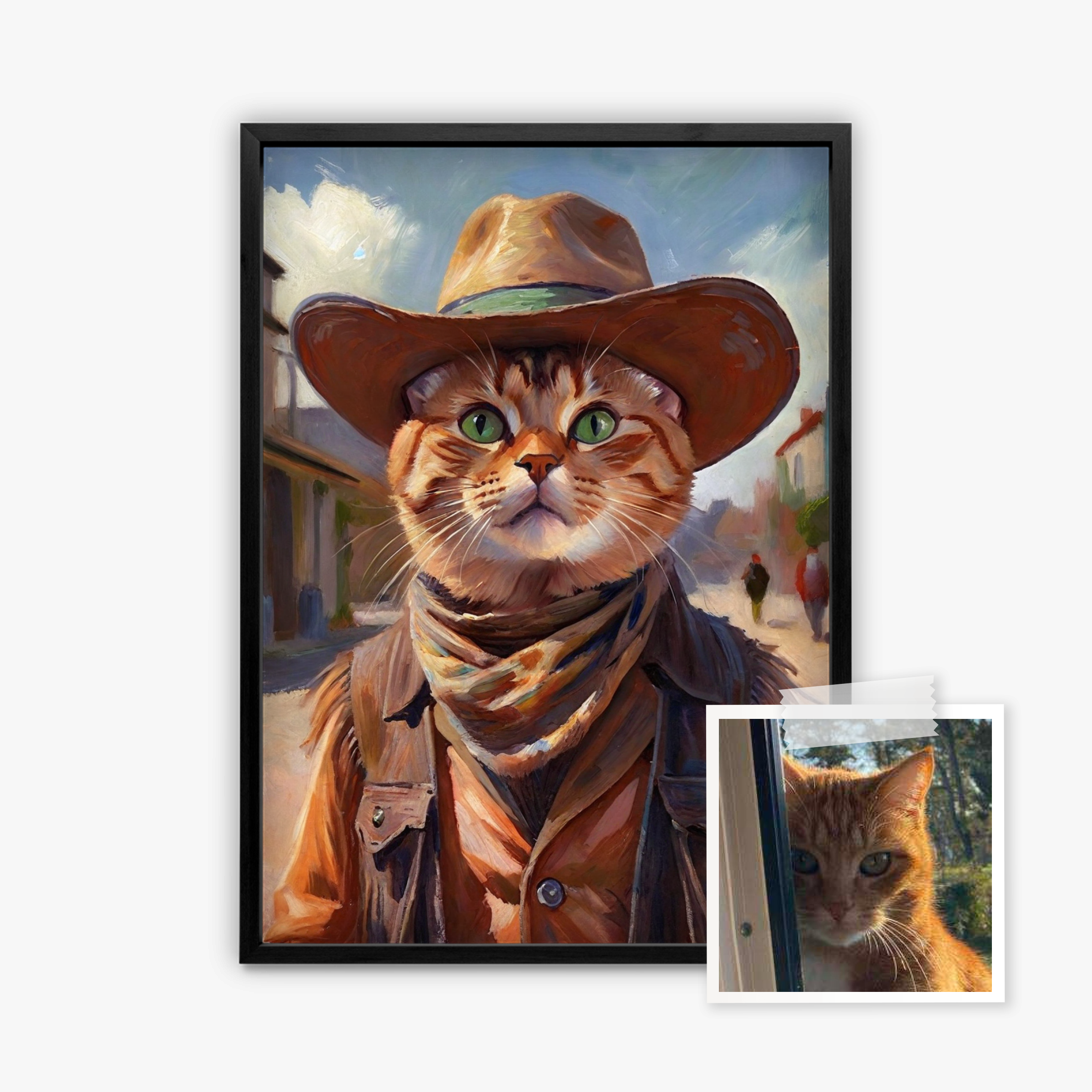 The Good, the Brute, and the Tomcat - Western Cat Portrait Painting ...